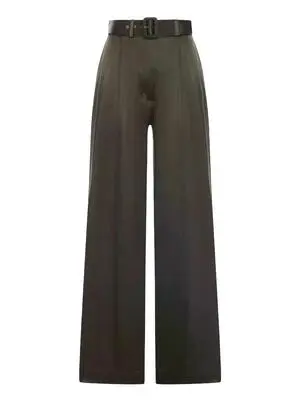 Zimmermann Belted Wide Leg Trousers - Green