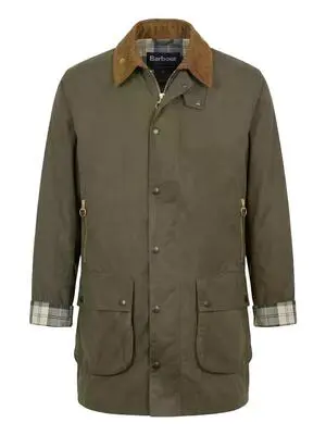 Barbour Corduroy Collar Pocket Coat - Green