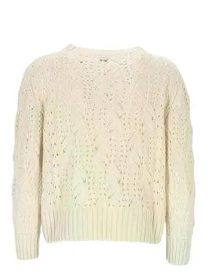 Agnona Long-sleeve Knitted Sweater - Neutrals