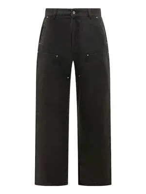 REPRESENT Heaton Workwear Regular-fit Trousers - Black