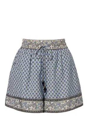 Veronica Beard Vivaldi Printed Shorts - Blue