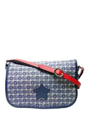 Gucci Gg Star Canvas Shoulder Bag - Grey
