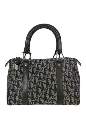 Dior 2005 Trotter Duffle Tote Bag - Black