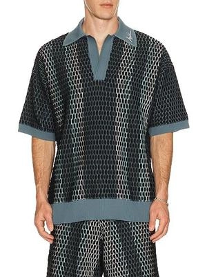 Amiri Striped Polo - Blue