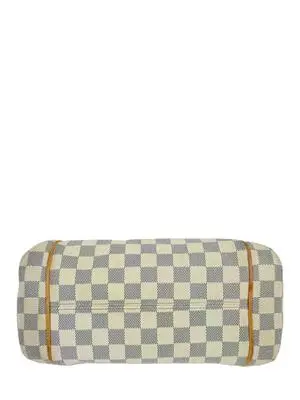 LOUIS VUITTON 2012 Pm Damier Azur Totally Check Patterned Shoulder Bag Neutrals