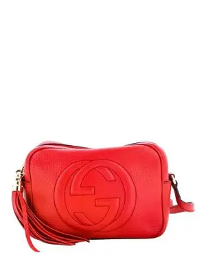Gucci Soho Disco Leather Small Crossbody Bag - Red