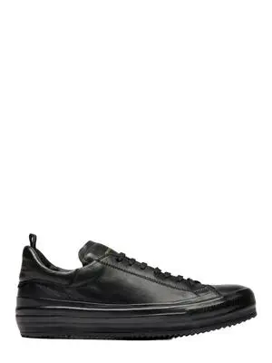 Officine Creative Leather Lace-up Sneakers - Black