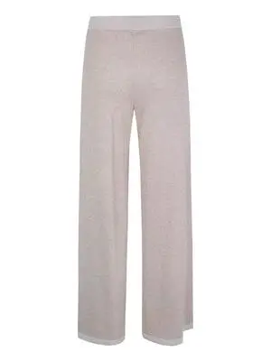 D.exterior Wide Leg Metallic Trousers - Neutrals