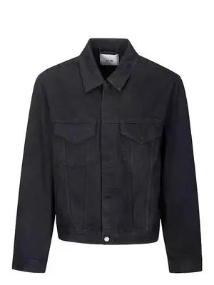 ARTE ANTWERP Logo-detail Denim Jacket - Black