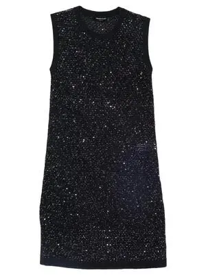 Fabiana Filippi Fabiana Filippi Embellished Sleeveless Mini Dress Blue