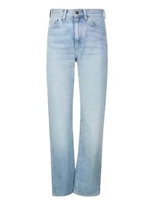 Carhartt Work In Progress Noxon Logo Patch Denim Trousers - Blue