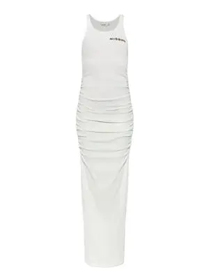 MISBHV Ruched Maxi Dress - Neutrals