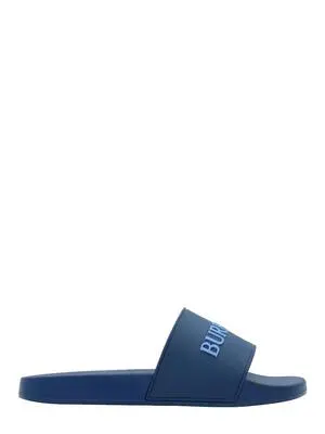 Burberry Logo Slides Blue