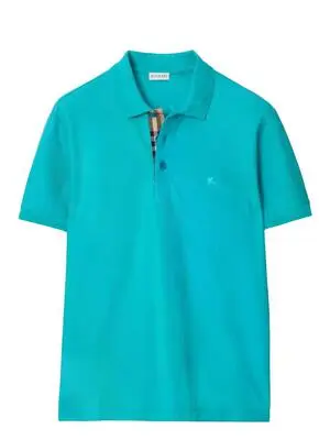 Burberry Cotton Polo Shirt Blue