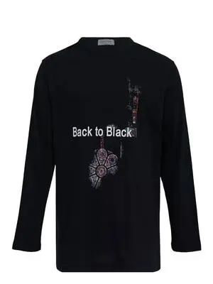 Yohji Yamamoto Graphic-print T-shirt - Black