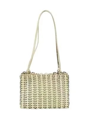 Rabanne Metal Embellishment Shoulder Bag - Neutrals