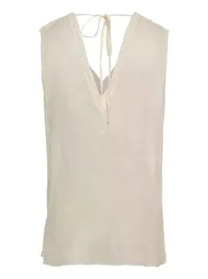 Devotion Elaria Ruffled-neck Blouse - Neutrals