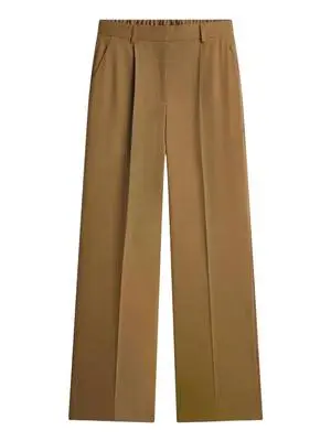 Tommy Hilfiger Pleated Wide Leg Trousers - Neutrals