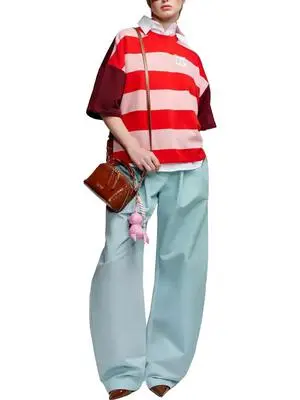 Essentiel Antwerp Striped Crewneck T-shirt - Red
