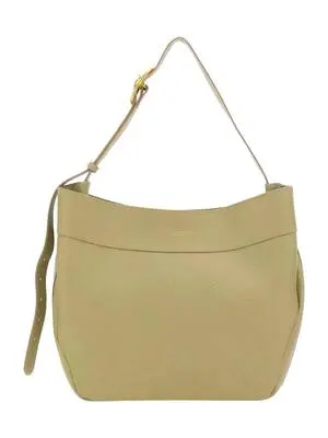GIANNI CHIARINI Selena Grained Buckle Shoulder Bag - Green