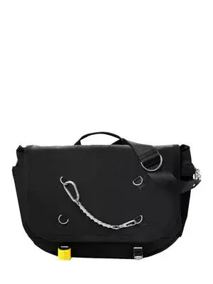 PORTER-YOSHIDA & CO Messenger Bag With Chain Detail - Black