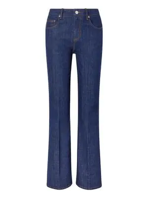 AMI Paris Bootcut Jeans In Indigo Denim - Blue