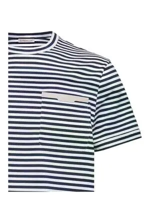 Moncler Striped T-shirt - Blue