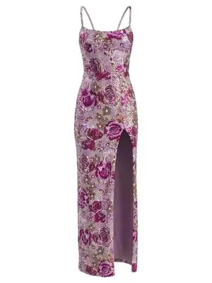 BRONX AND BRONCO Allegra Floral-print Maxi Dress - Pink