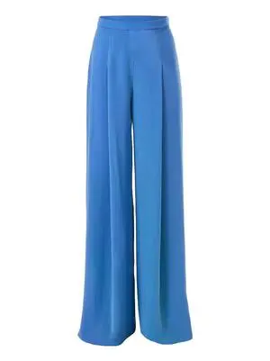 Carolina Herrera High-waist Pleated Wide-leg Trousers - Blue