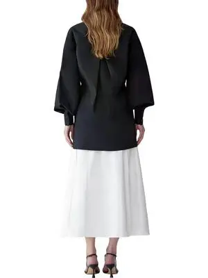 Carolina Herrera Embroidered Floral Shirt - Black
