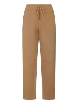 Moncler Dark Beige Knitted Drawstring Waistband Track Pants - Neutrals