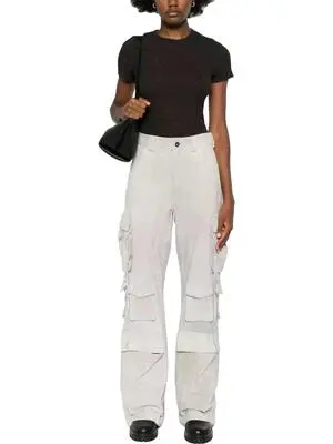 SALVATORE SANTORO Suede Cargo Trousers - Grey