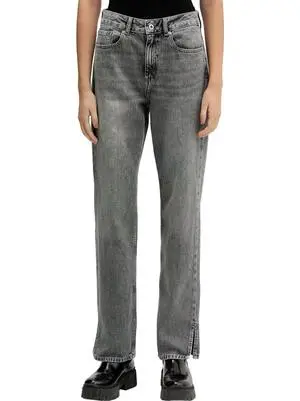 Karl Lagerfeld Split Hem Jeans - Grey