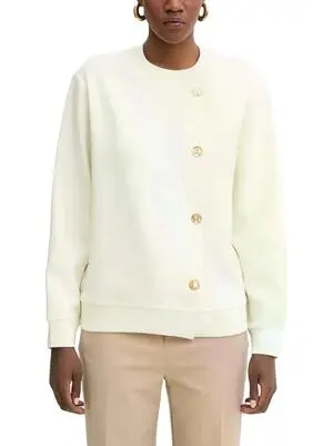 Karl Lagerfeld Karl Lagerfeld Buttoned Top Neutrals