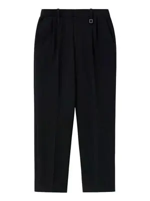 WOOYOUNGMI Hardware Detail Pleated Tailored Trousers - Blue