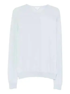 Malo Light Crew Neck Long Sleeve T-shirt - Blue
