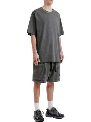 FIVE CM Patchwork-detail T-shirt - Grey