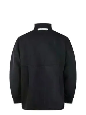 Jacquemus Rond Carré Zip Neck Shirt Black