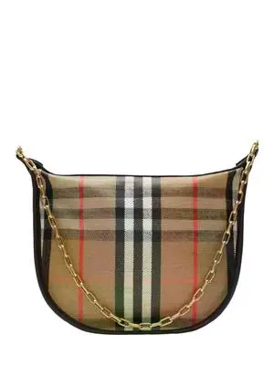 Burberry Mini Highlands Chain Bag Neutrals