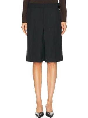 Helmut Lang Wool Midi Skort - Black