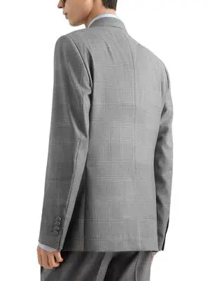 Dolce & Gabbana Checked Double-breasted Jacket - Grey