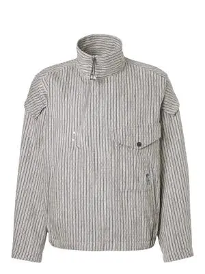 KIKO KOSTADINOV Farkas Cotton And Linen-blend Jacket - Multicoloured