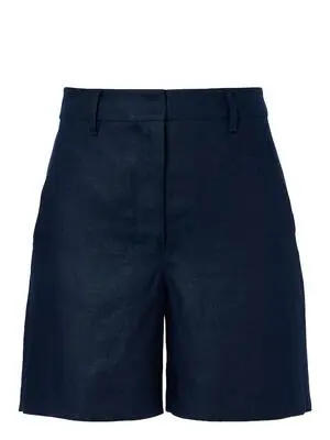 Max Mara Linen Shorts Blue