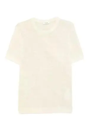 Sandro Fine Knit T-shirt - Neutrals