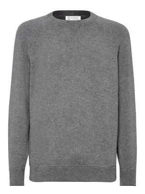 Brunello Cucinelli Cashmere Crew Neck Sweater - Grey