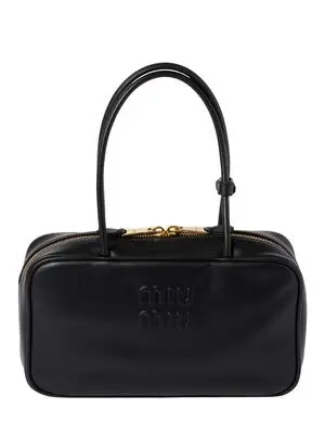 Miu Miu Leather Top-handle Bag - Black