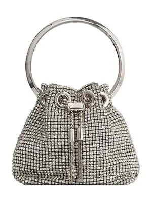 JIMMY CHOO Micro Bon Bon Bag - Silver