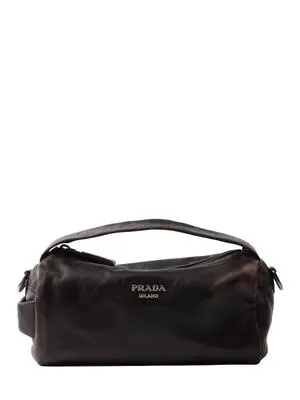 Prada Prada Leather Cross-Body Bag Brown