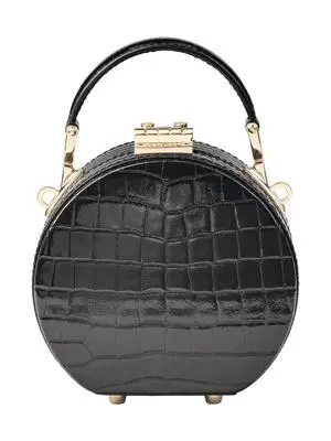 ASPINAL OF LONDON Micro Hat Box Bag - Black