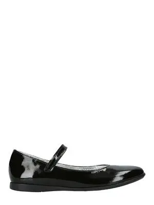 PAPOUELLI Patent Leather Evie Mary Jane Flats Black